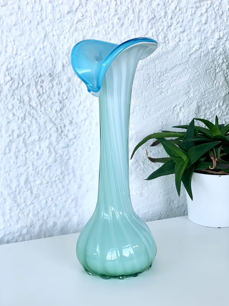 Murano glass vase in the shape of an arum flower – Marcette